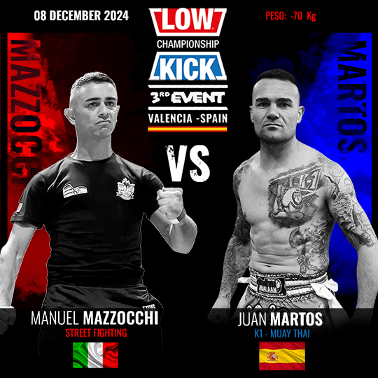 TERCER EVENTO EN ESPAÑA EL 08/12/2024 | Low Kick Championship
